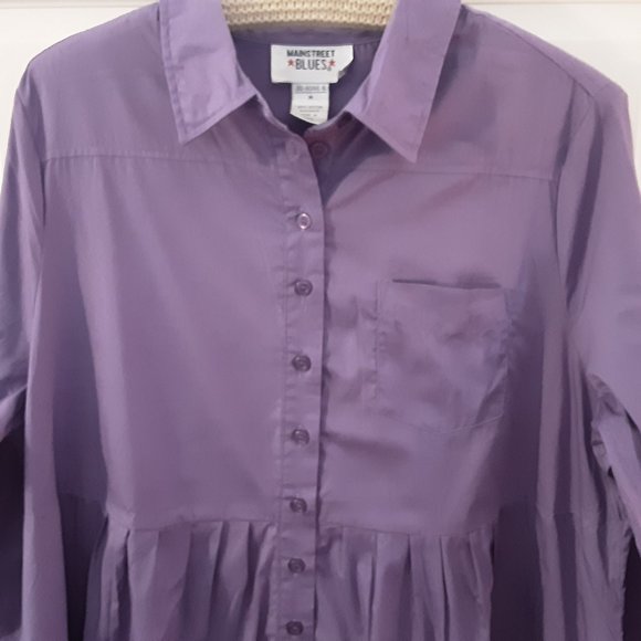 Mainstreet Blues | Tops | Purple Tunic | Poshmark